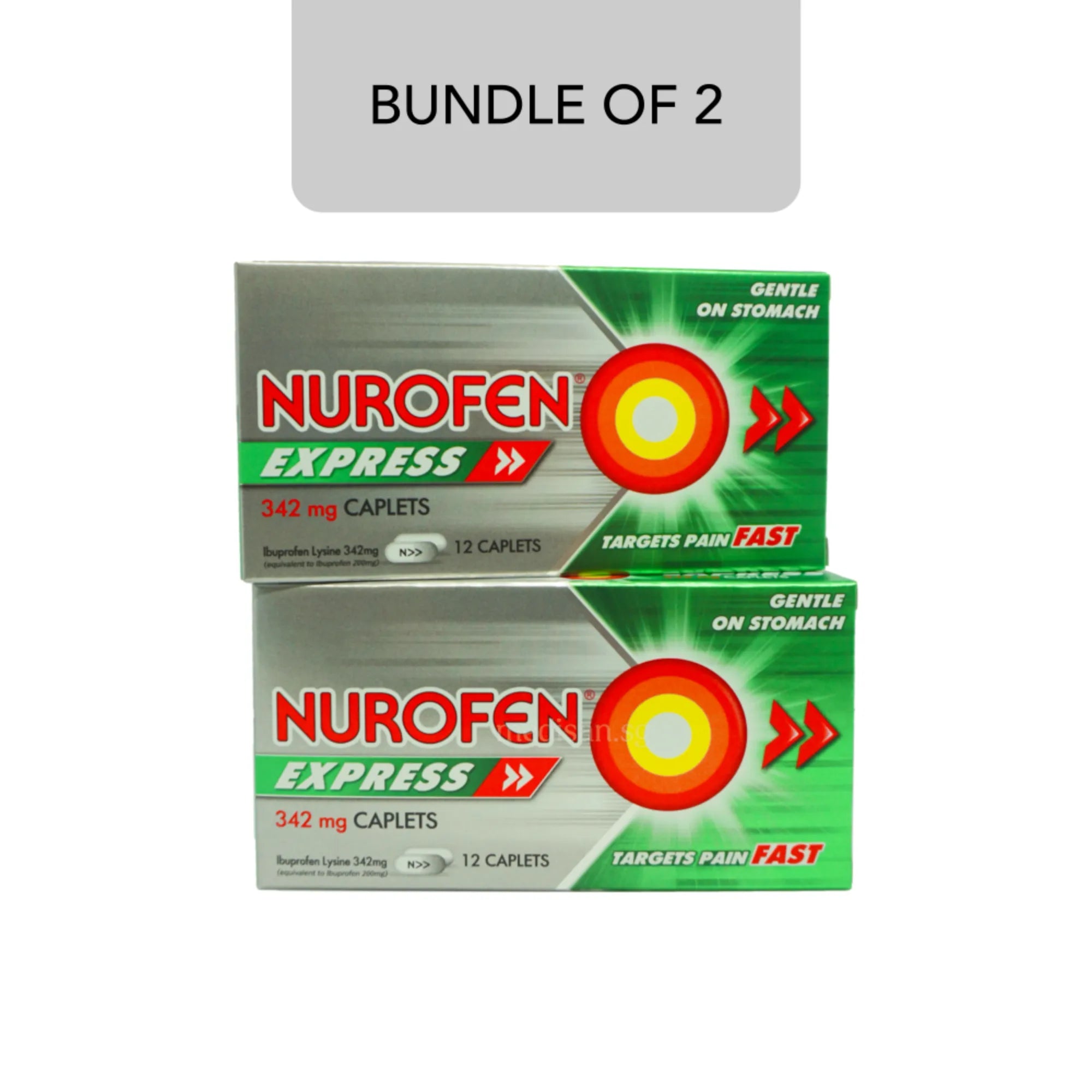 Nurofen Express 342mg Caplets 12s (Bundle of 2) – Medisan